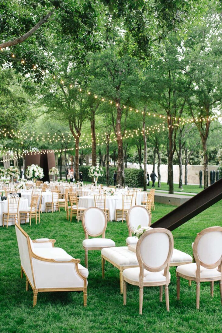 Rebecca + Ross' Classic Garden Reception - Perch Decor