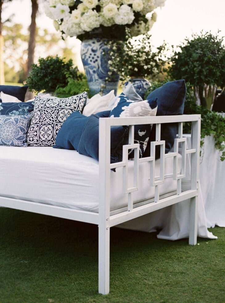 Kate + Jere's Blue and White Reception - Perch Decor