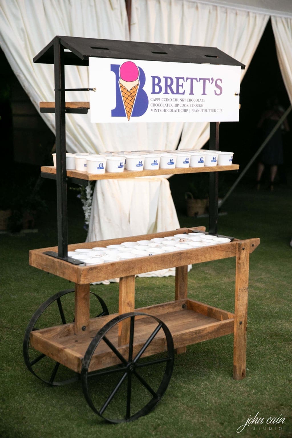 Wooden Display Cart - Perch Decor