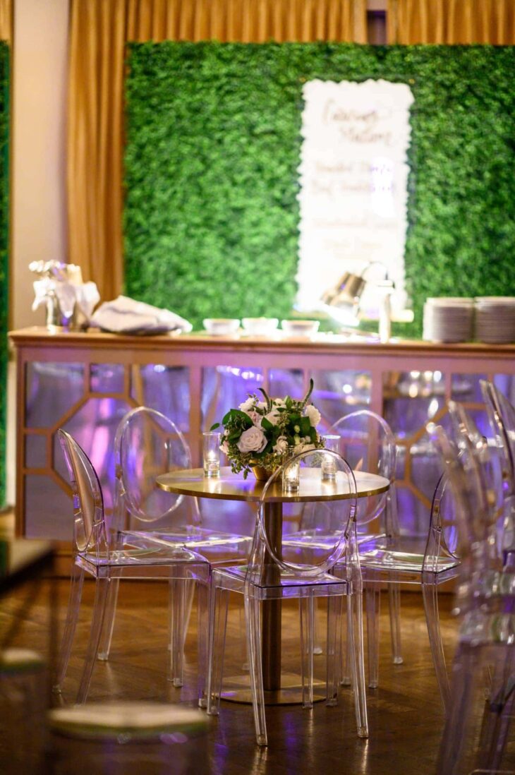 Gold Bistro Table - Perch Decor