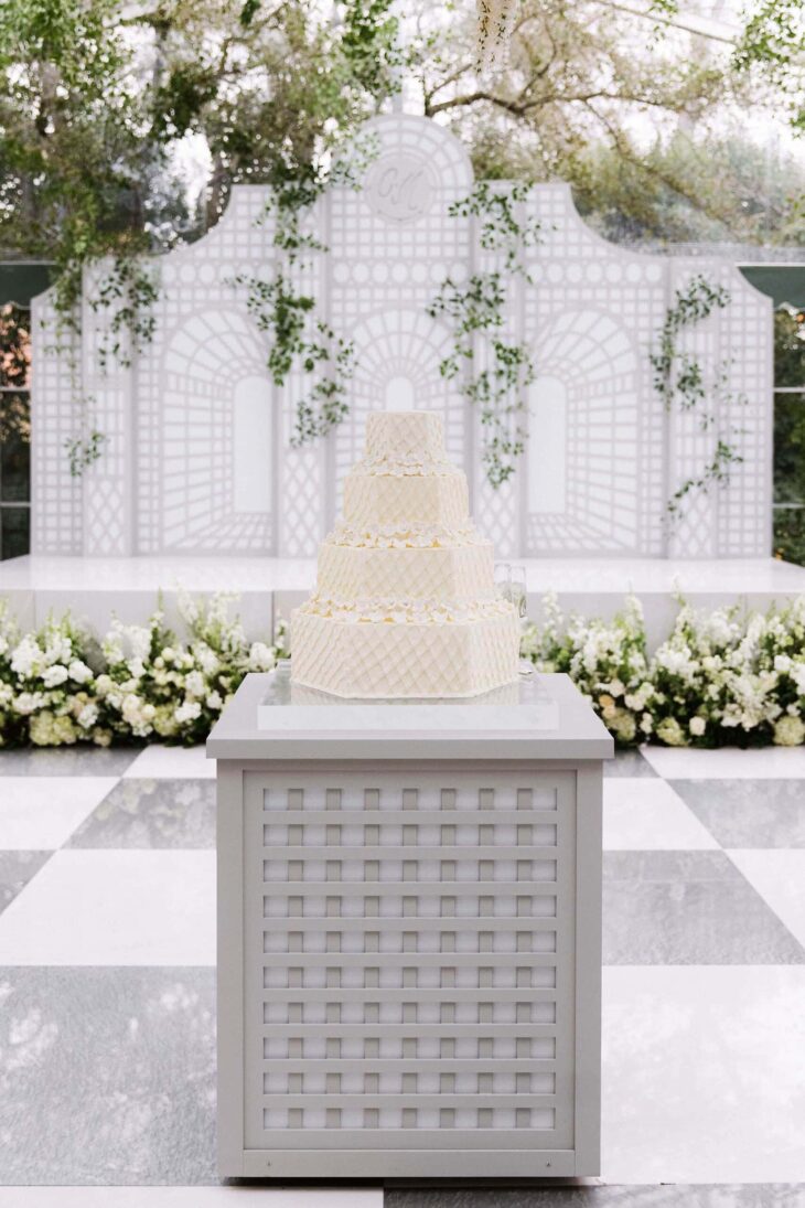 Lattice Cake Table - Perch Decor