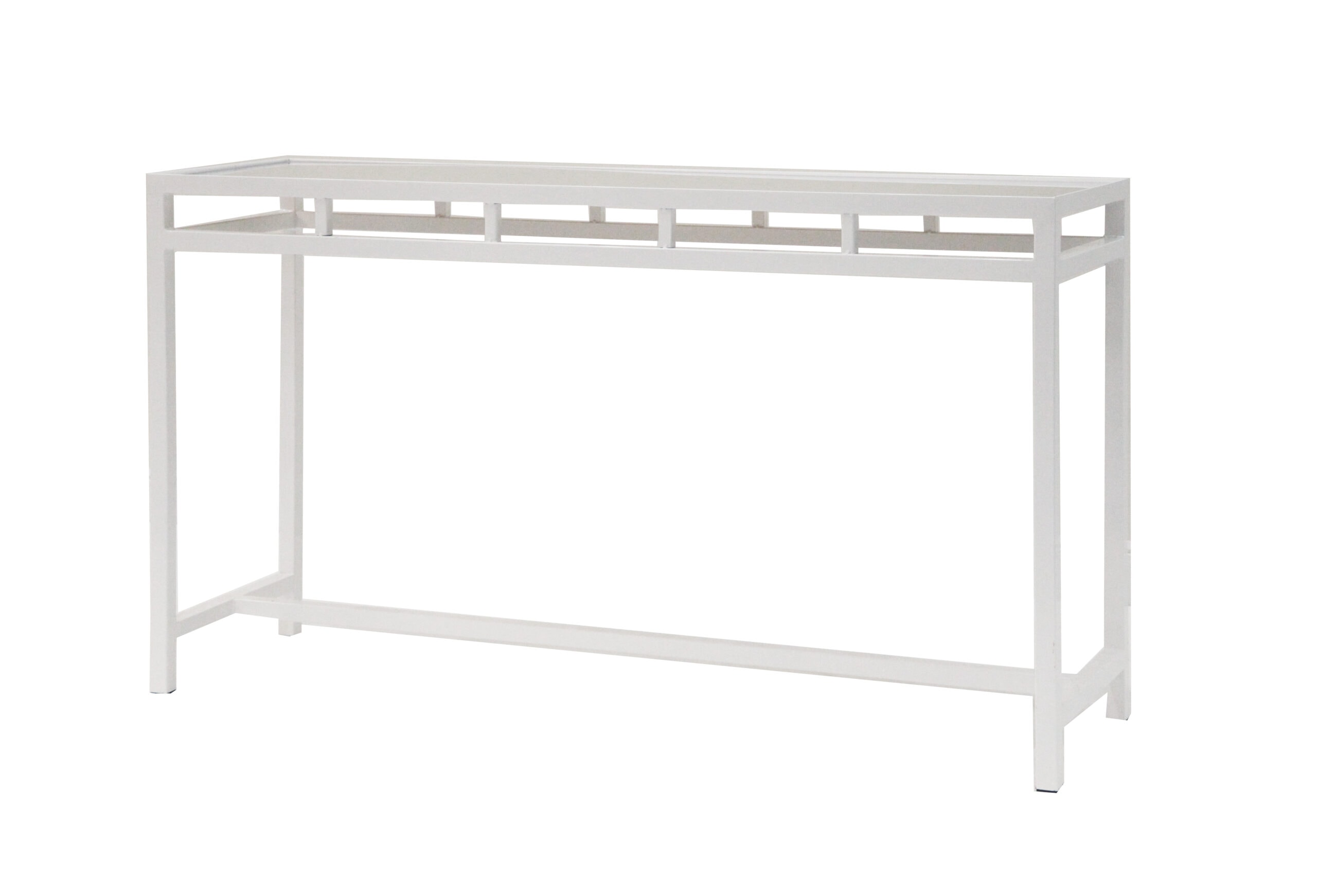 White and Mirrored Communal Table - Perch Decor