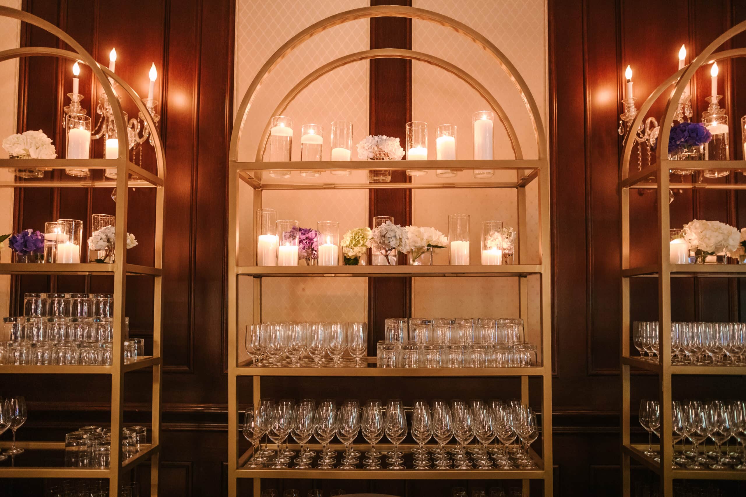 Gold Curved Shelf - Perch Decor