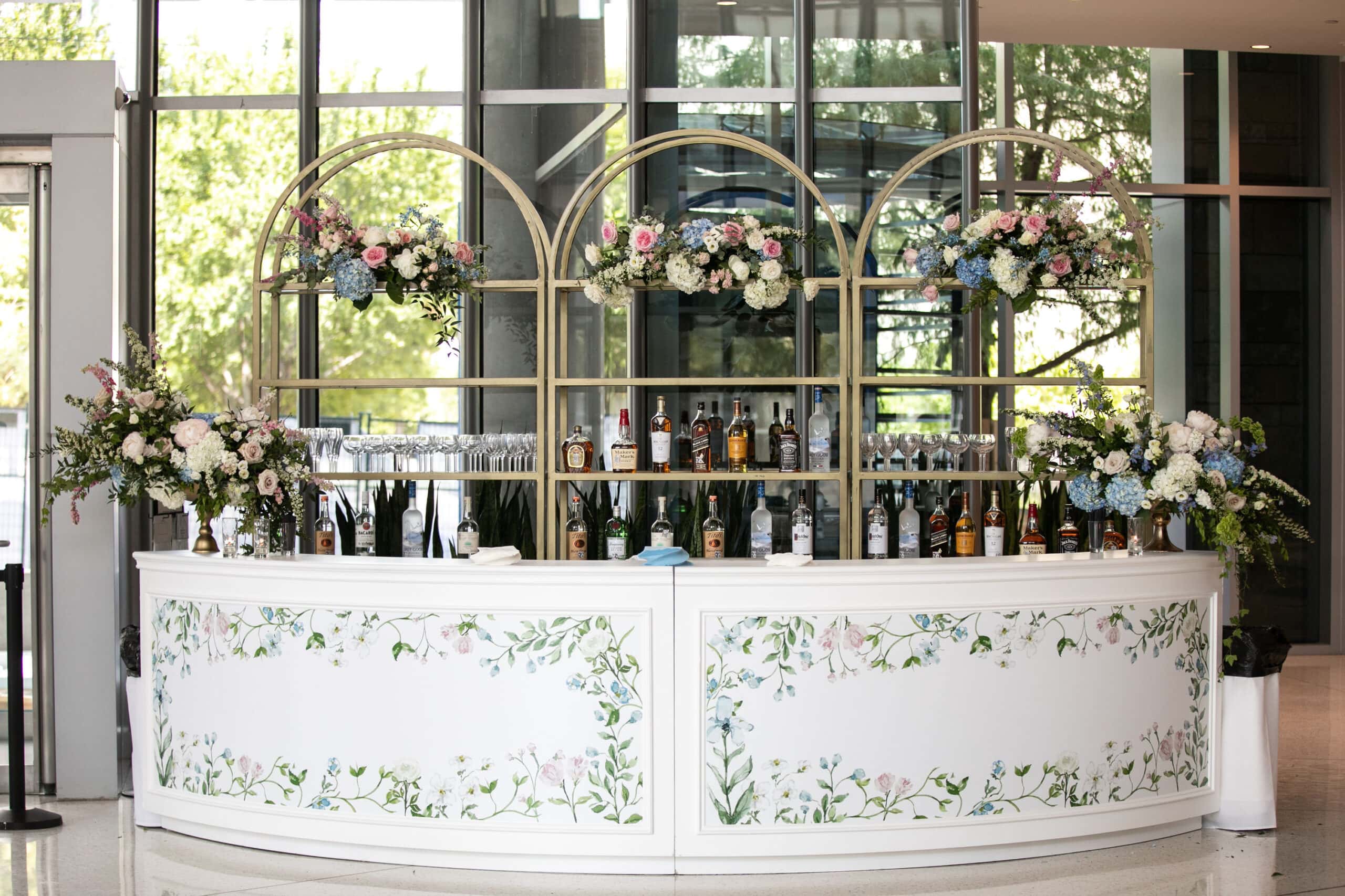 Gold Curved Shelf - Perch Decor