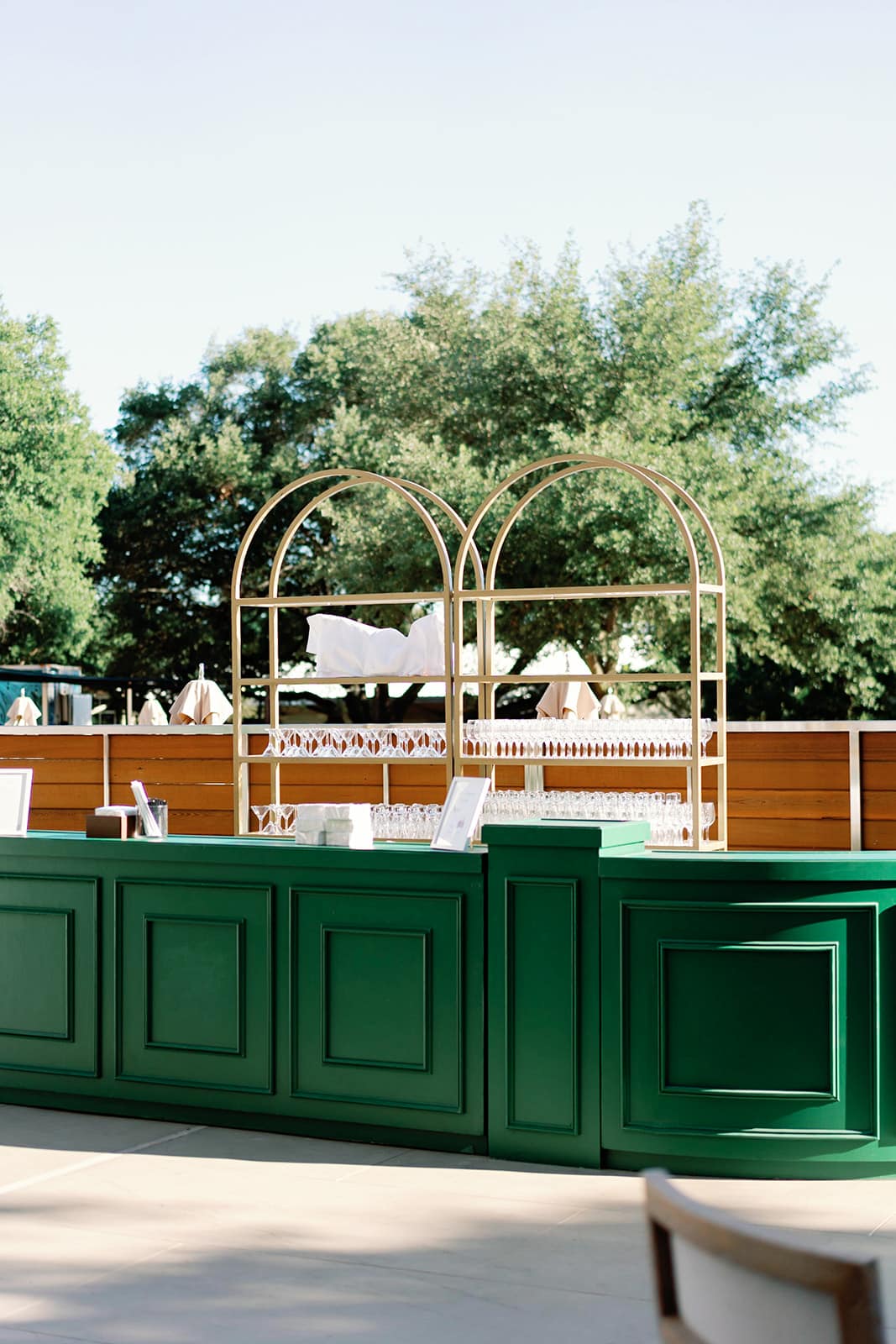 Gold Curved Shelf - Perch Decor