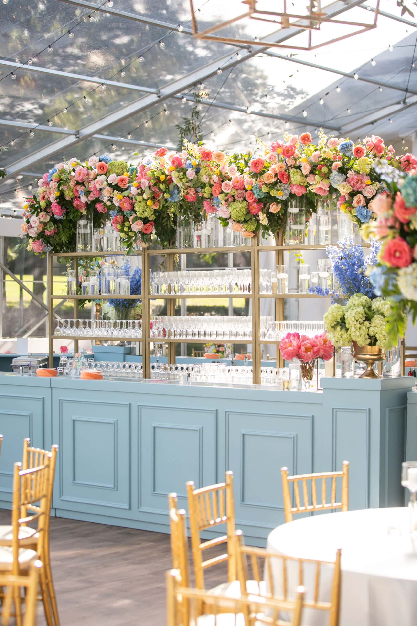 Gold Curved Shelf - Perch Decor