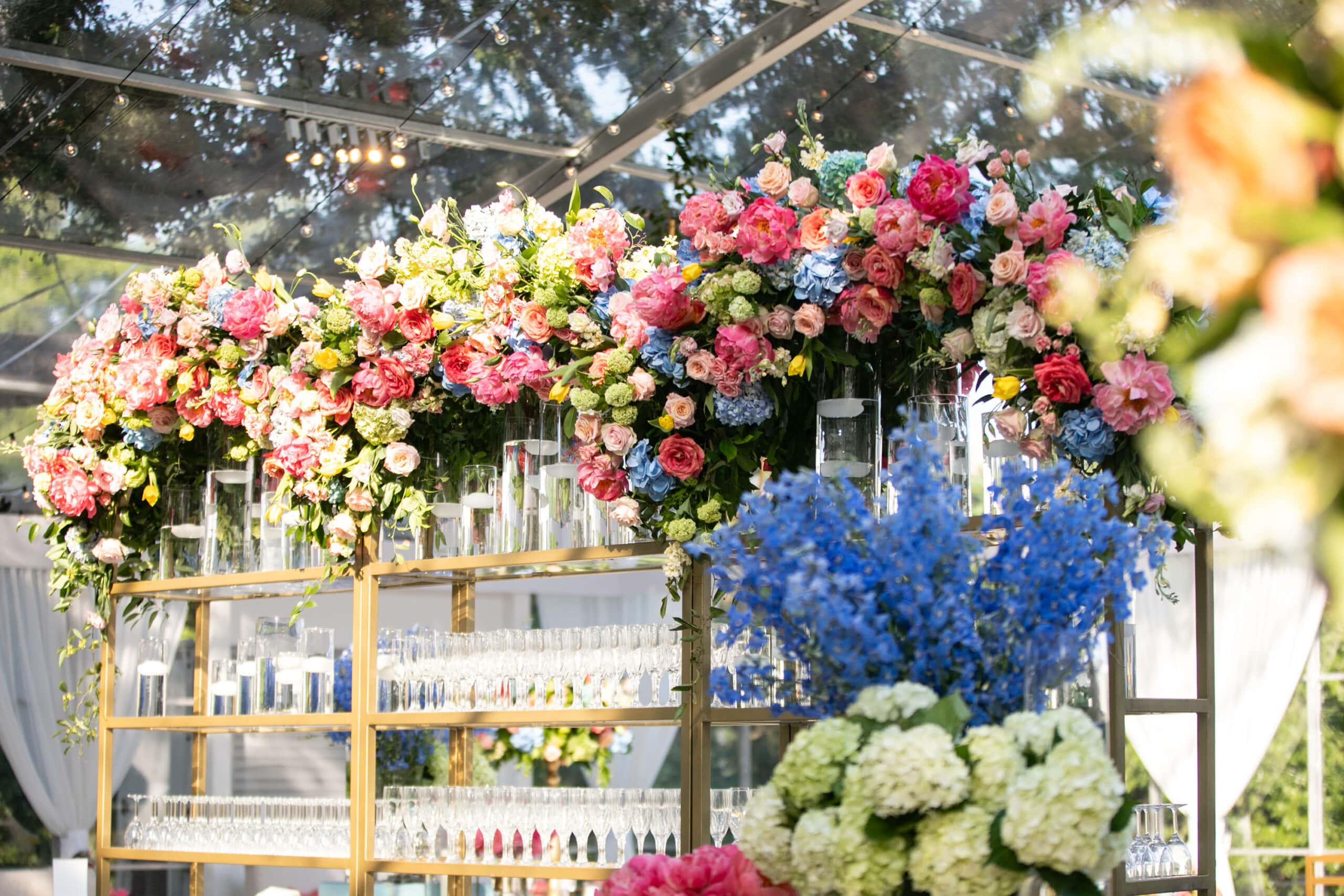 Gold Curved Shelf - Perch Decor