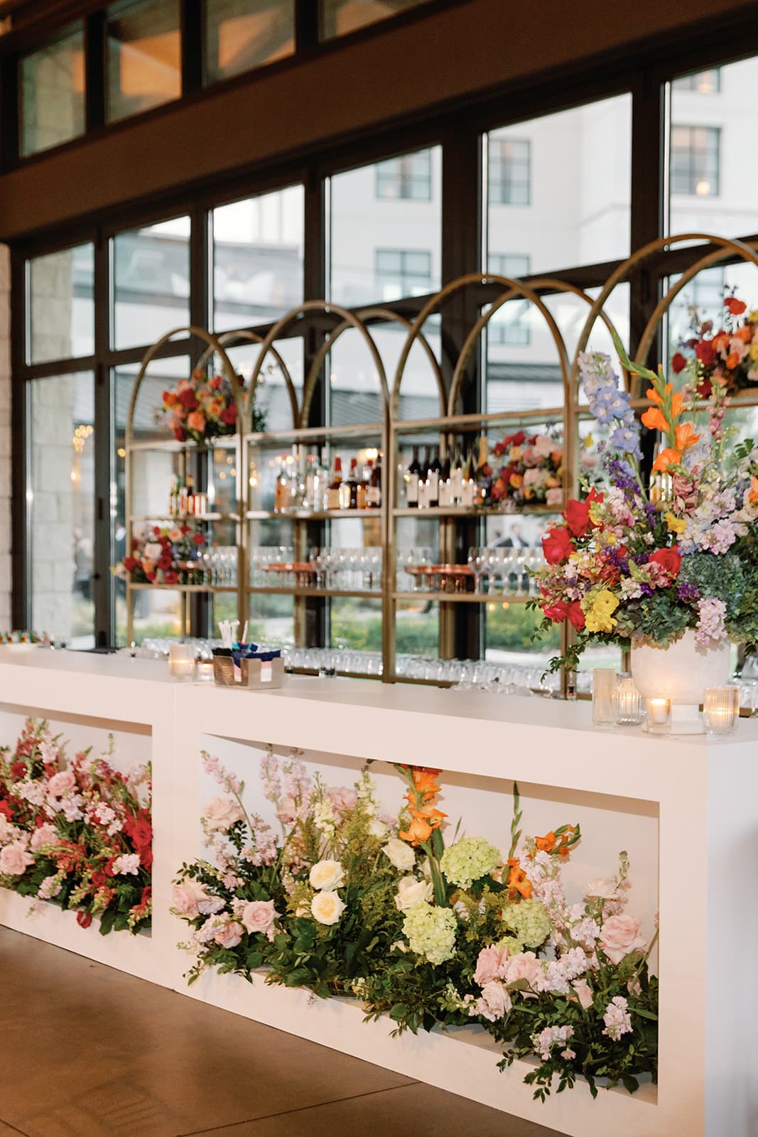 Gold Curved Shelf - Perch Decor